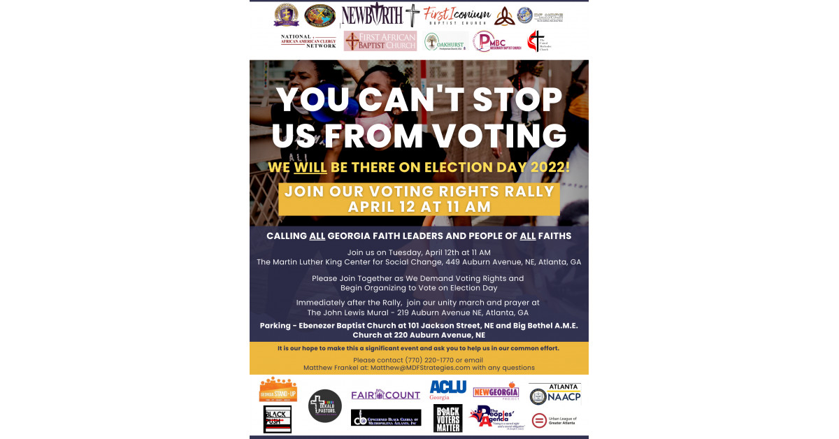 Georgia's AME Church Announces Massive Voting Rights Unity Rally and ...