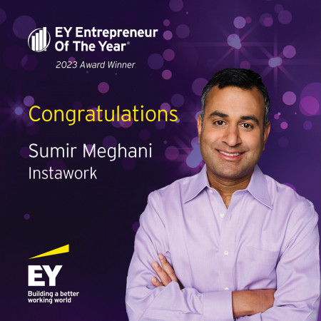EY Honors Sumir Meghani of Instawork With Entrepreneur of the Year® 2023 Bay Area Award | Newswire