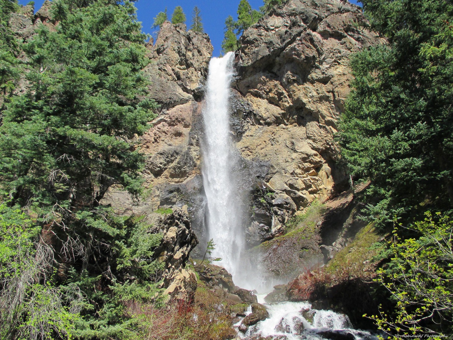 Waterfalls Cascading Across the Colorado Historic Hot Springs Loop ...