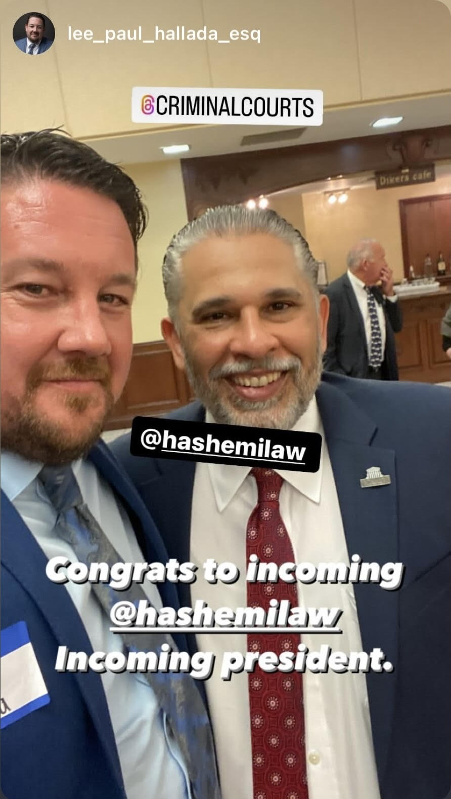 Attorney Arash Hashemi Assumes Presidency of The Criminal Courts Bar ...