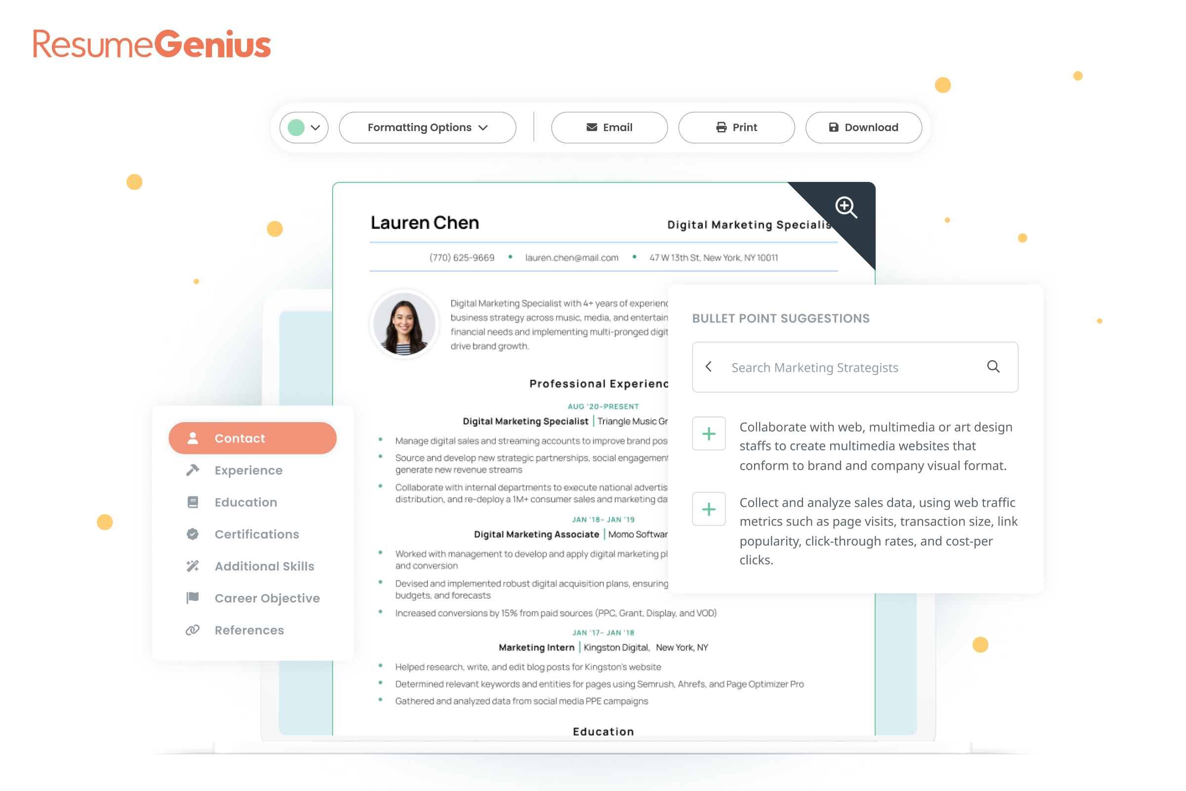 Resume Genius Launches New AI Powered Resume Builder Software Newswire